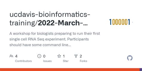 Github Ucdavis Bioinformatics Training2022 March Single Cell Rna Seq Analysis A Workshop For