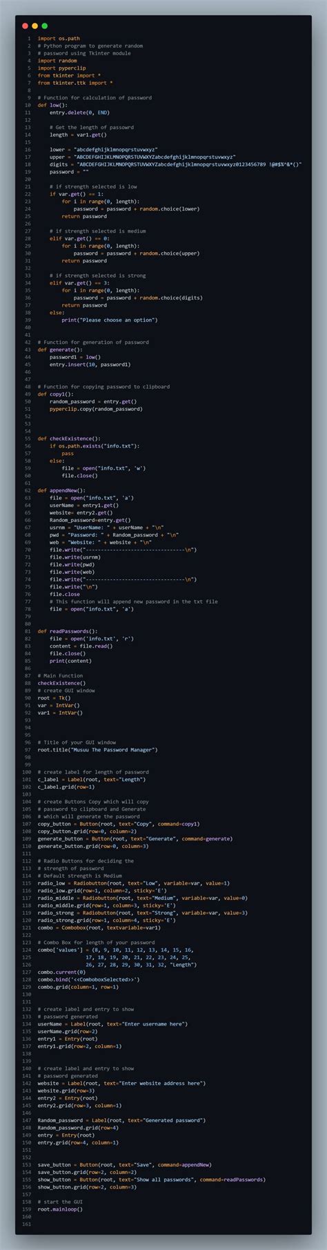Python Development Internship Coding Security Passwordgenerator
