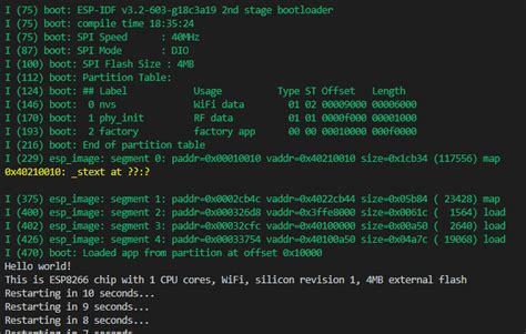 Nothing After Boot Loaded App From Partition At Offset 0x10000