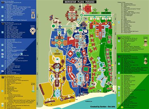Resort Map Iberostar Paraiso Beach Riviera Maya Mexico