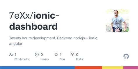 Github 7exxionic Dashboard Twenty Hours Development Backend Nodejs