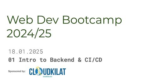 Webdev Bootcamp 2025 01 Backend Youtube