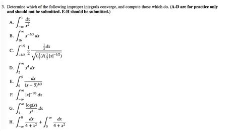 Solved Determine Which Of The Following Improper Chegg