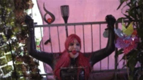 Tied To A Grid In Latex Catsuit Bondagecrossdresser Clip Store