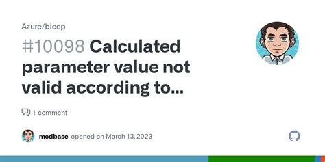 Calculated Parameter Value Not Valid According To Allowed Values