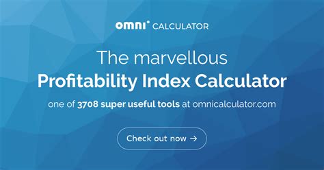 Profitability Index Calculator