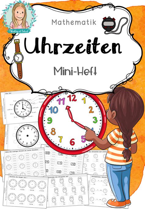 Uhrzeit Mini Heft Mathematik Unterrichtsmaterial Im Fach Mathematik