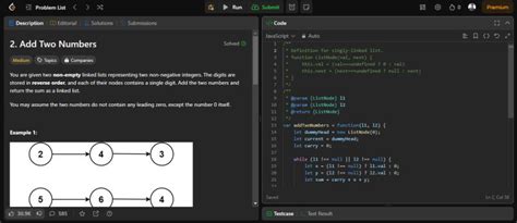 Completed The Add Two Numbers Question On Leetcode Shubham Kumar