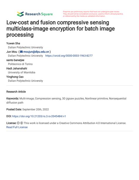 Pdf Low Cost And Fusion Compressive Sensing Multiclass Image
