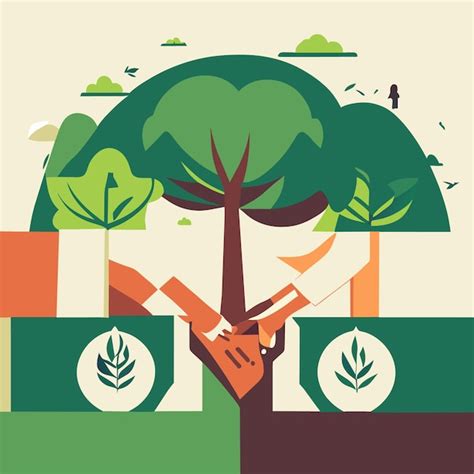 Premium Vector Tree Planting Icon Collection
