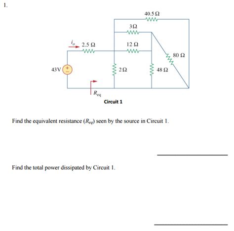 solved find the equivalent resistance r eq seen by the