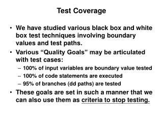 Ppt Maximum Test Coverage Minimum Test Cases Powerpoint Presentation Id