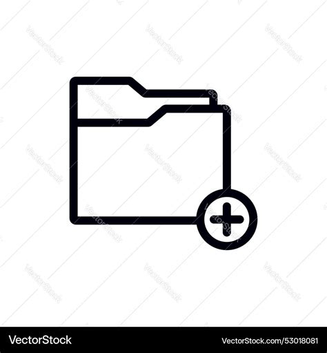 add folder icon set new file symbol create vector image