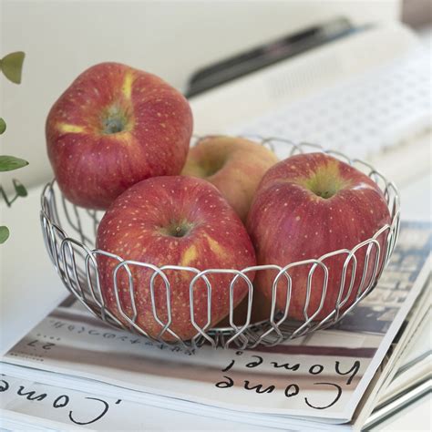 메종드모리 빌라트 스텐 와이어 바스켓 과일 바구니 꼬임 M 위시버킷