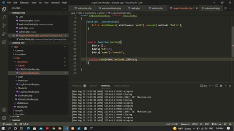 Php I Try To Pass The Data Within The Welcomeblade But Cannot Use