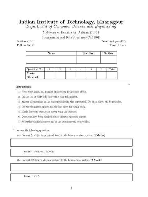 iitk midsem with soln pdf norm mathematics mathematics