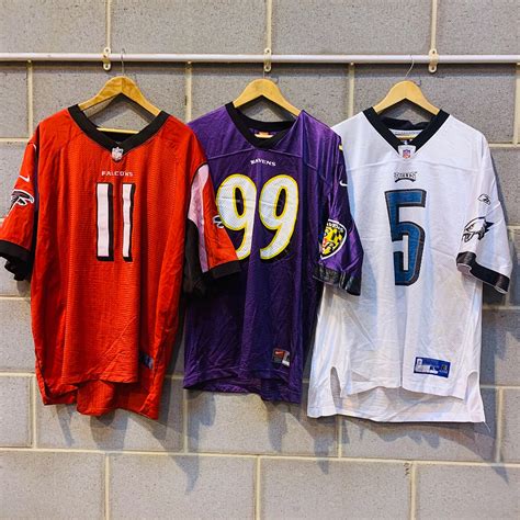 10 X Vintage Official Nfl College Jerseys The Rag Depot