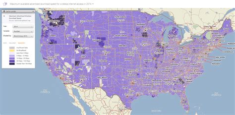 Map 2 Maximum Available Advertised Download Speed For Wireless Internet Access In 2014 Andrew