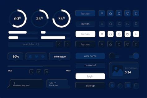 premium vector free vector ui kit elements and graphics resources for modern user interface design