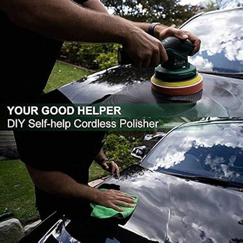 Cordless Car Buffer Polisher 12v Lithium Rechargeable Battery Brushless