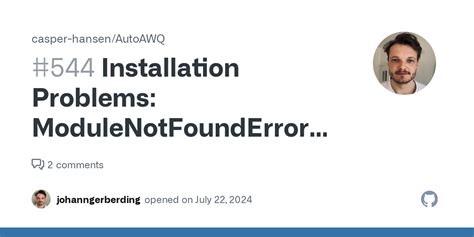 Installation Problems Modulenotfounderror No Module Named Torch