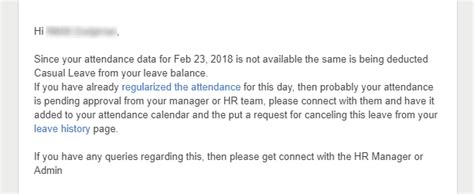 Attendance Regularization Uknowva Extension Store