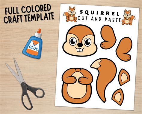 Printable Squirrel Craft