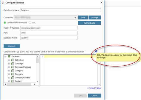 Query Using SQL And Validation