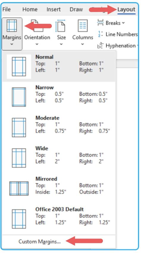 how to set resume margins for easy readability