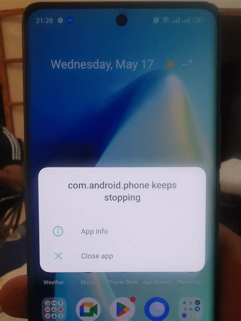 com android phone keeps stopping r realme