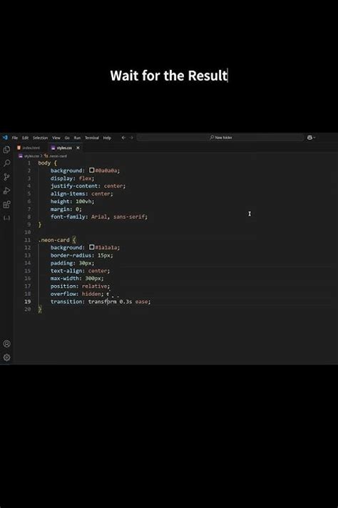 Neon Glow Water Tide Effect Card Html And Css Youtube