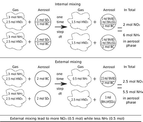Inorganic Aerosol Formation Under Different Mixing Assumptions Download Scientific Diagram