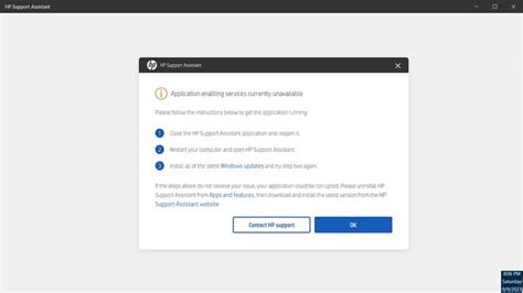 Hp Support Assistant Is Not Working And The Programs Framewor Hp