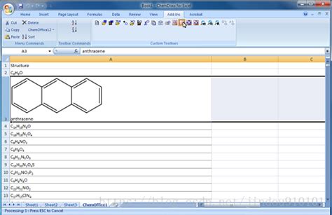 How To Import Chemdraw Structure Diagram In Excel Programmer Sought