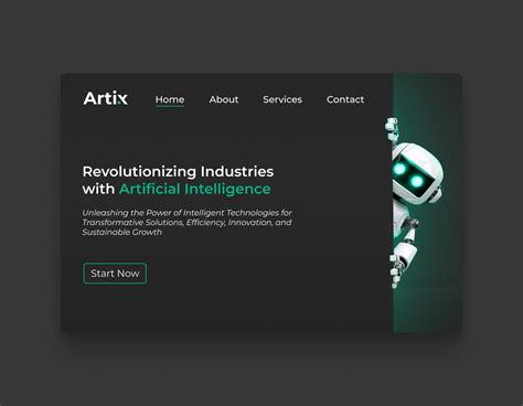 Artificial Intelligence Uiux Web Design Behance