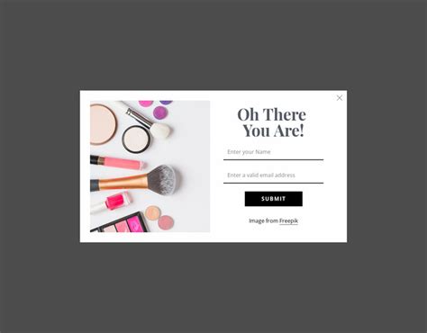 Subscribe Modal Popup Website Design By Nicepage