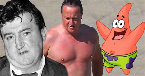 David Cameron Topless On The Beach But Who Does The Pm Resemble Check Out These Cam A Likes