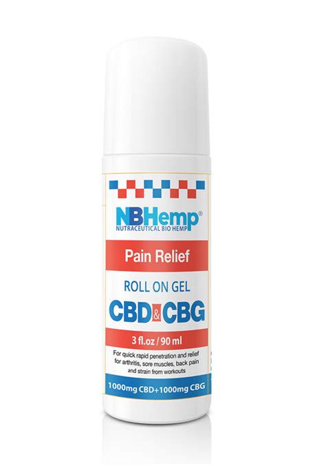 Cbd 1000 Mg Cbg 1000 Mg Roll On Gel Nbhemp 3 Oz Special Order