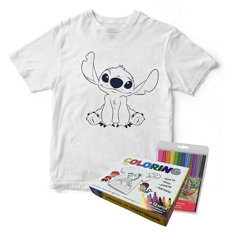 Детска тениска за оцветяване Spike