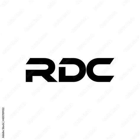 Rdc Letter Logo Design With White Background In Illustrator Vector Logo Modern Alphabet Font