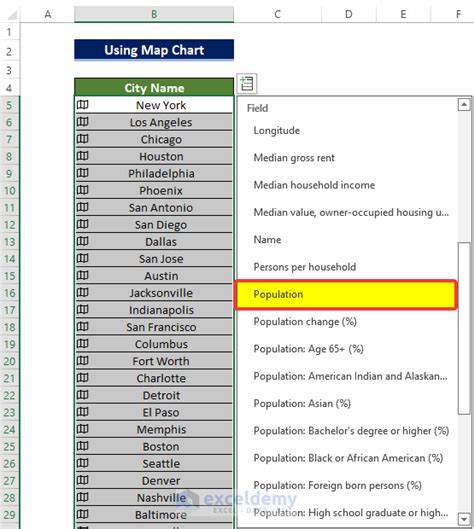 How To Plot Cities On A Map In Excel 2 Methods Exceldemy