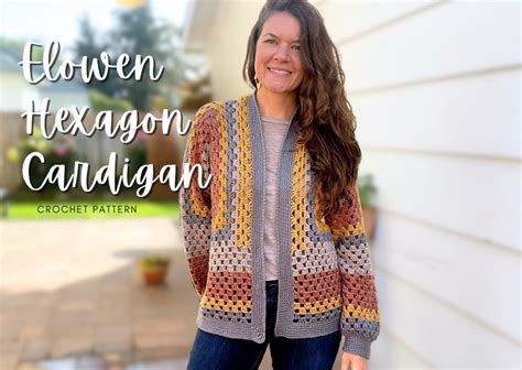 Hexagon Cardigan Crochet Pattern Free Pattern Video Tutorial