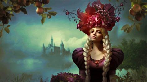 Drawing Of A Girl And Braids · 1920x1080 Full Hd Free Photo From Danastr Pictures And Wallpapers