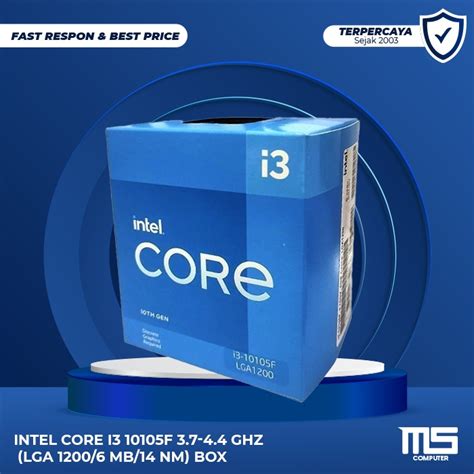 Jual Intel Core I3 10105F 3 6Ghz Up To 4 3Ghz Shopee Indonesia