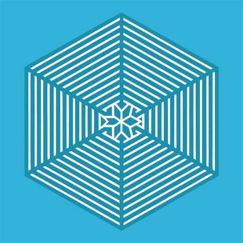 Simple Fractal Pattern With Repeating Lines That Mirror Themselves As