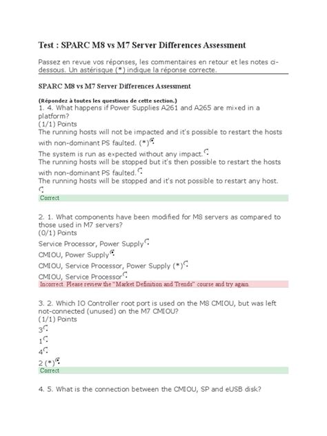 Sparc M8 Vs M7 Server Differences Assessment Pdf Data Transmission Computer Networking