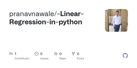 Github Pranavnawale Linear Regression In Python
