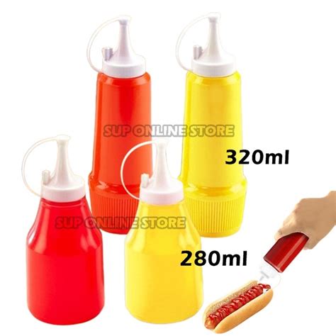Plastuic Sauce Squeezer Bottle Ketchup Squeezer Botol Sos 280ml