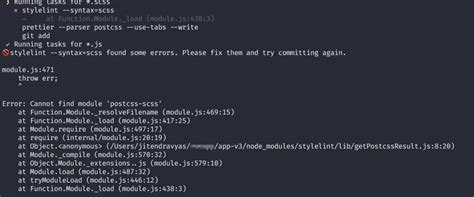 Cannot Find Module Postcss Scss · Issue 2694 · Stylelintstylelint · Github