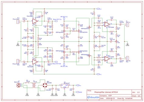 Hi Fi Preamplifier EasyEDA Open Source Hardware Lab